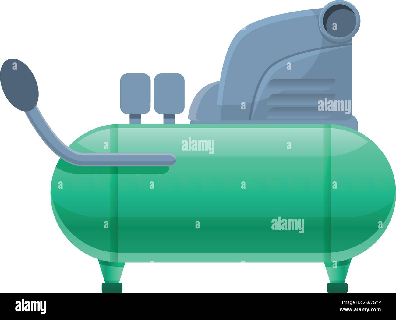 Pressure air compressor icon. Cartoon of pressure air compressor vector ...