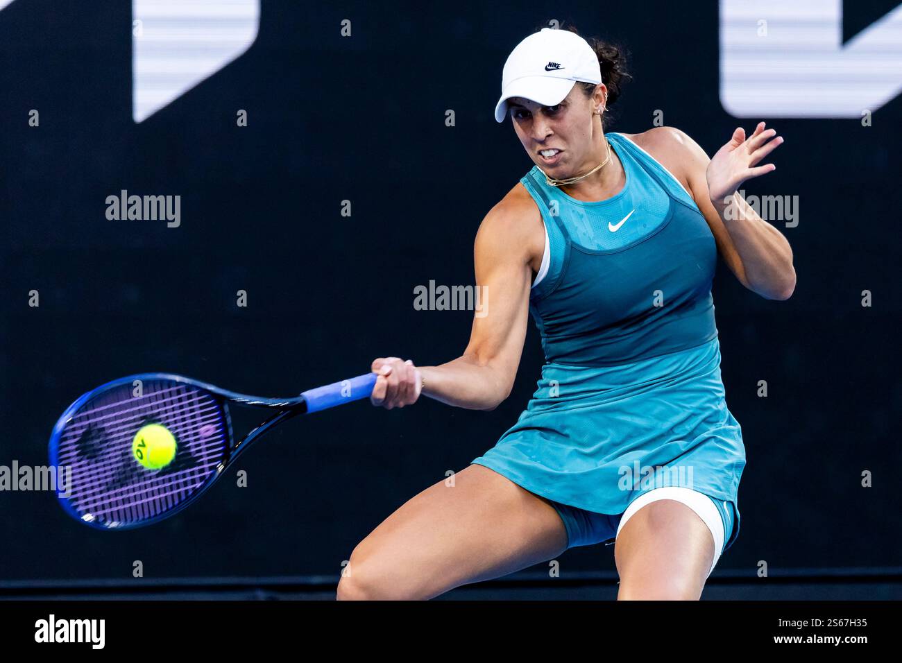 MELBOURNE, VIC - JANUARY 16: Madison Keys of the United States of ...
