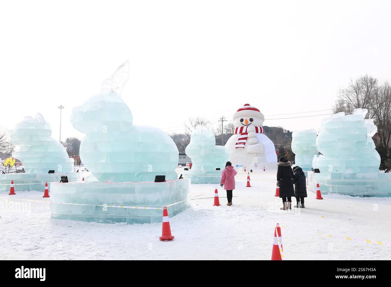 An ice and snow world opens in Fushun City, northeast China's Liaoning ...