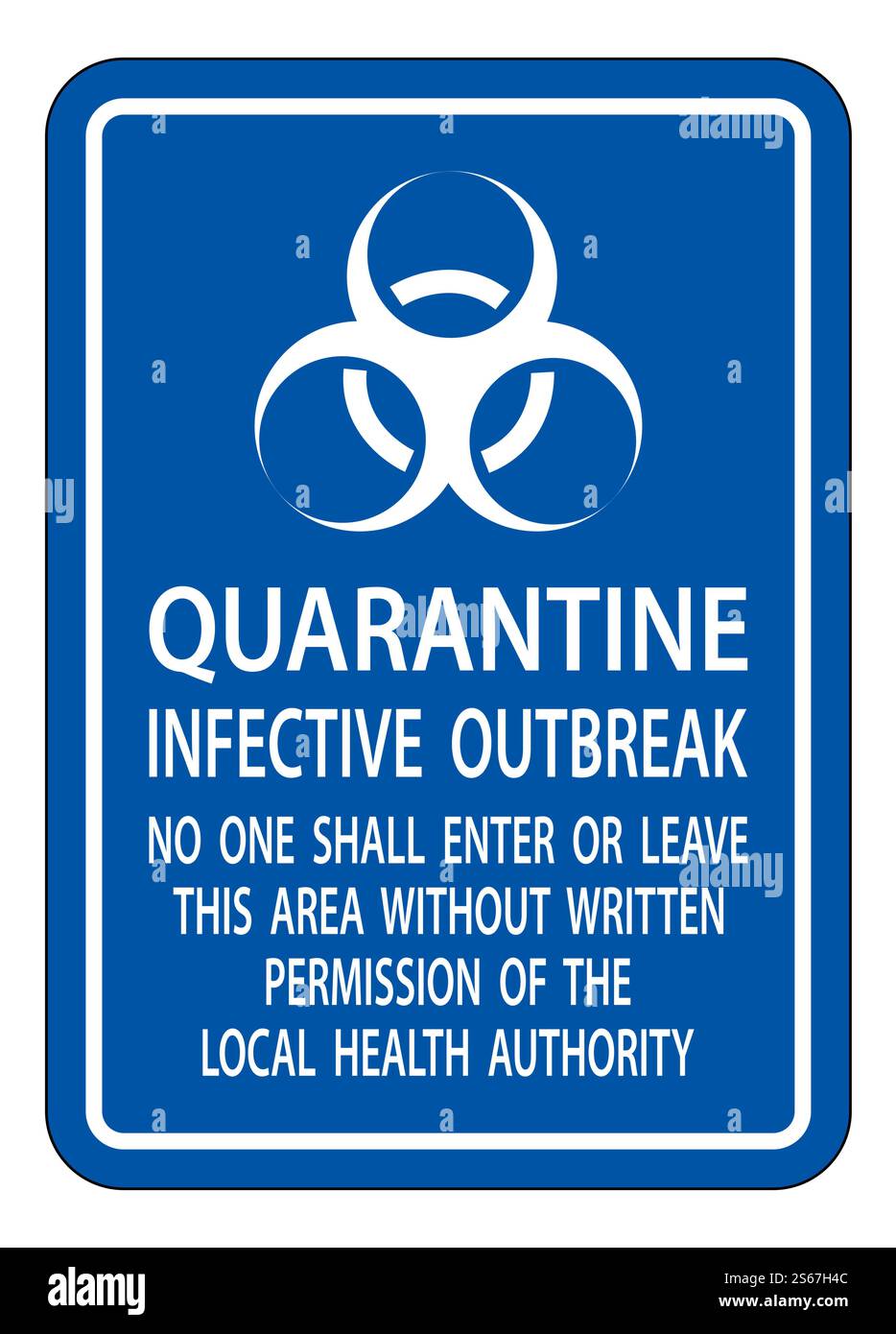 Notice Quarantine Infective Outbreak Sign Isolate on transparent ...