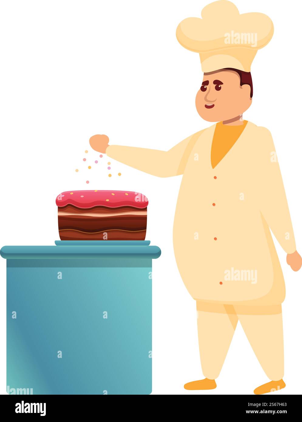 Cake confectioner icon. Cartoon of cake confectioner vector icon for ...