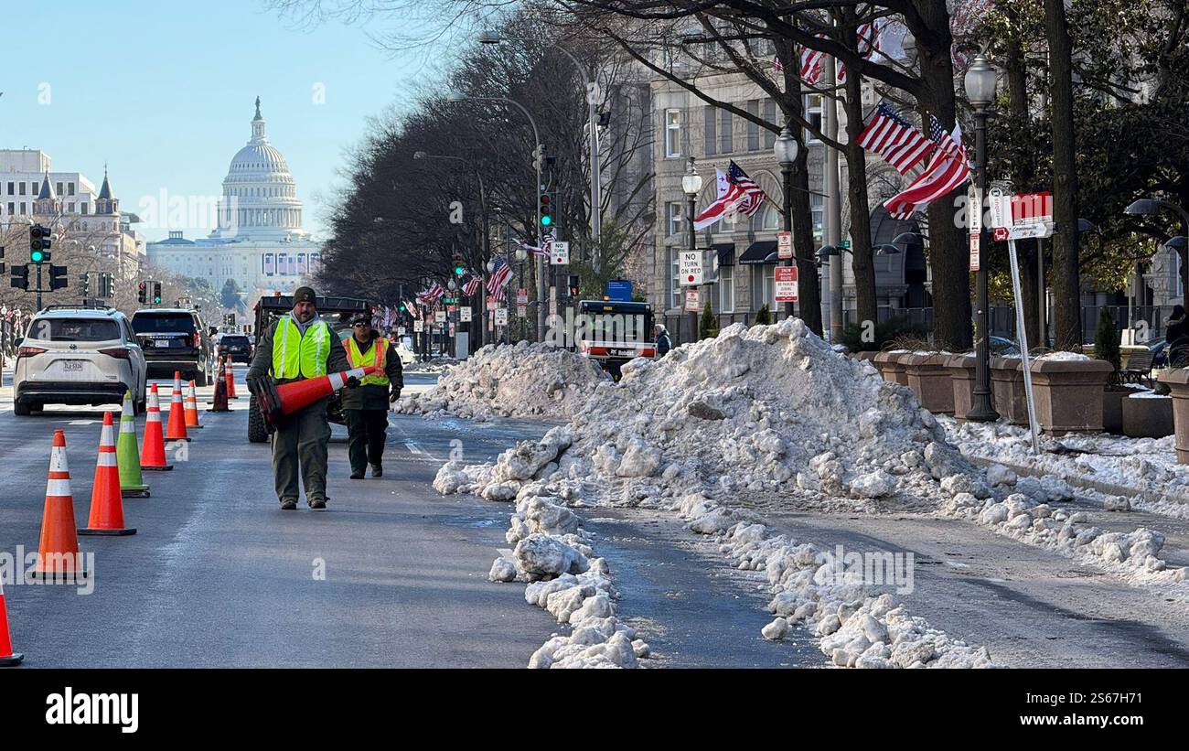 Security preparation for the United States Presidential Inauguration of ...