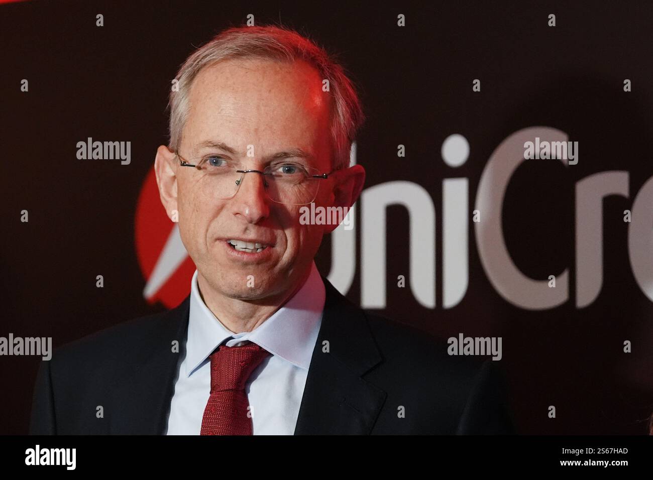 Milano, Italia. 16th Jan, 2025. Partnership between UniCredit and ...