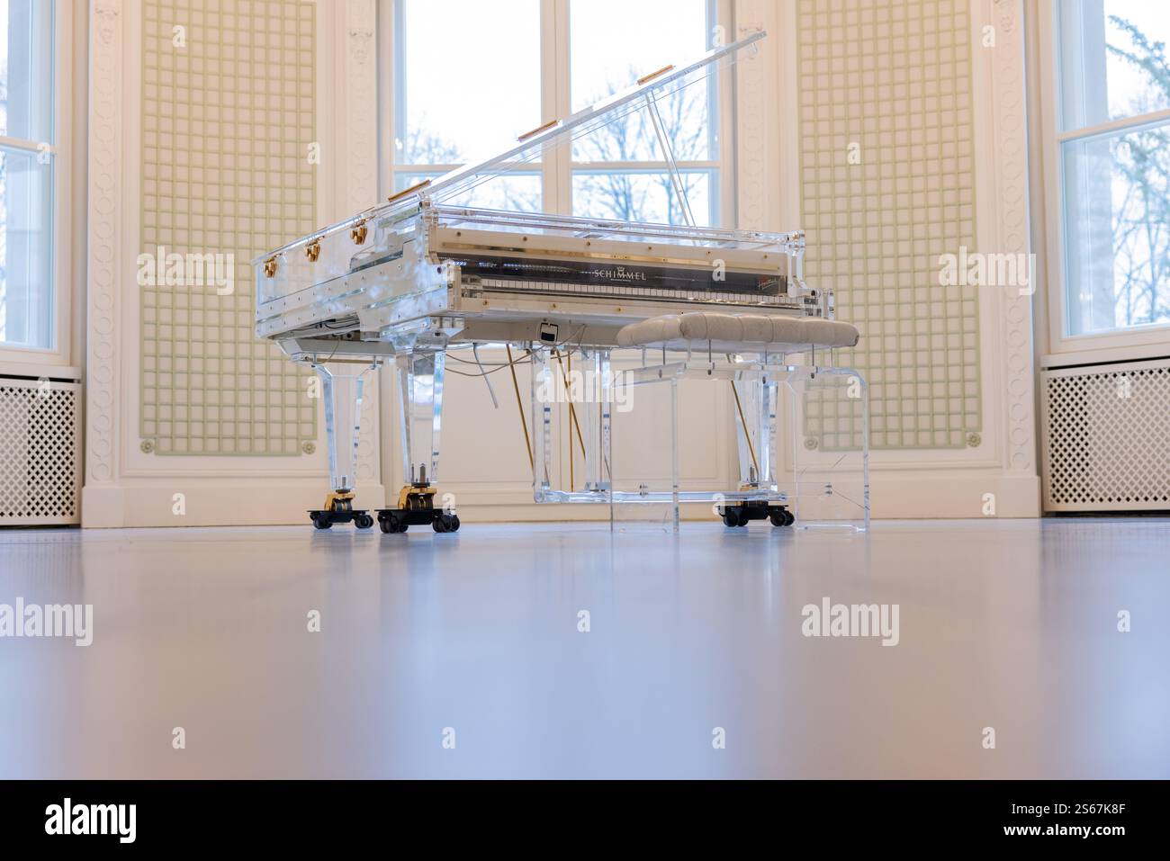 Cologne, Germany. 16th Jan, 2025. The famous glass grand piano of ...