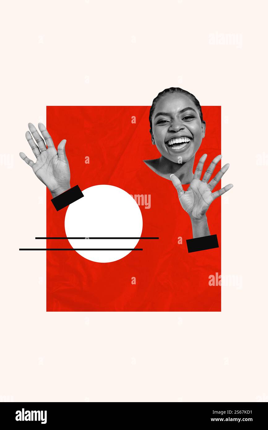 Composite trend artwork 3D sketch image photo collage of portrait ...