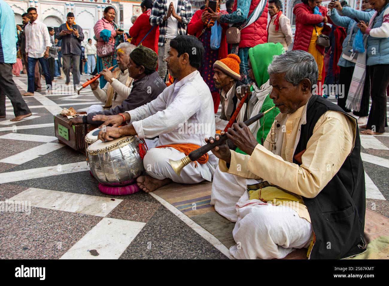 Musicians offering their music on the occasion of Bibaha Panchami ...