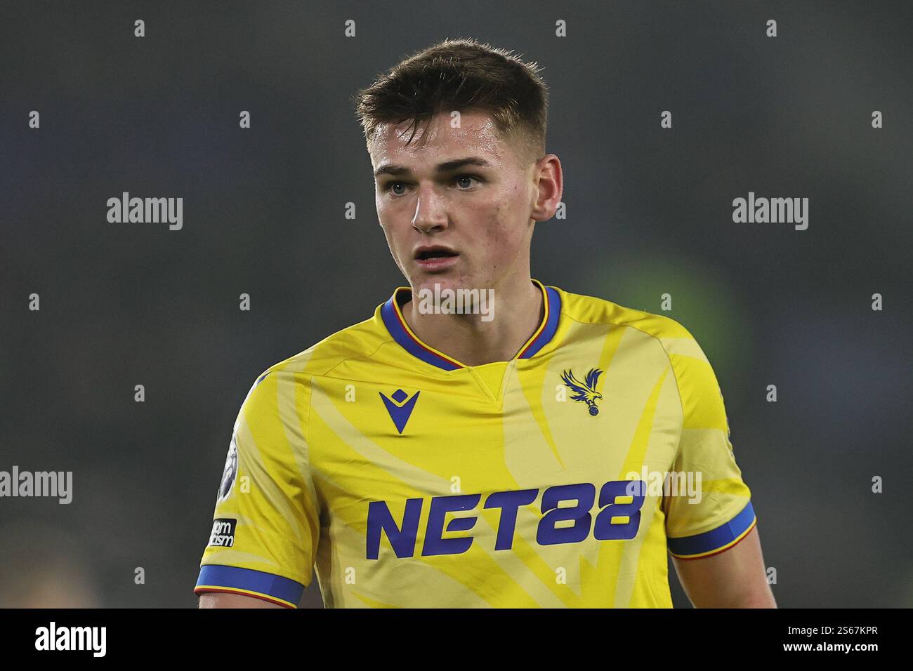 Leicester, UK. 15th Jan, 2025. Justin Devenny of Crystal Palace during the Leicester City FC v ...
