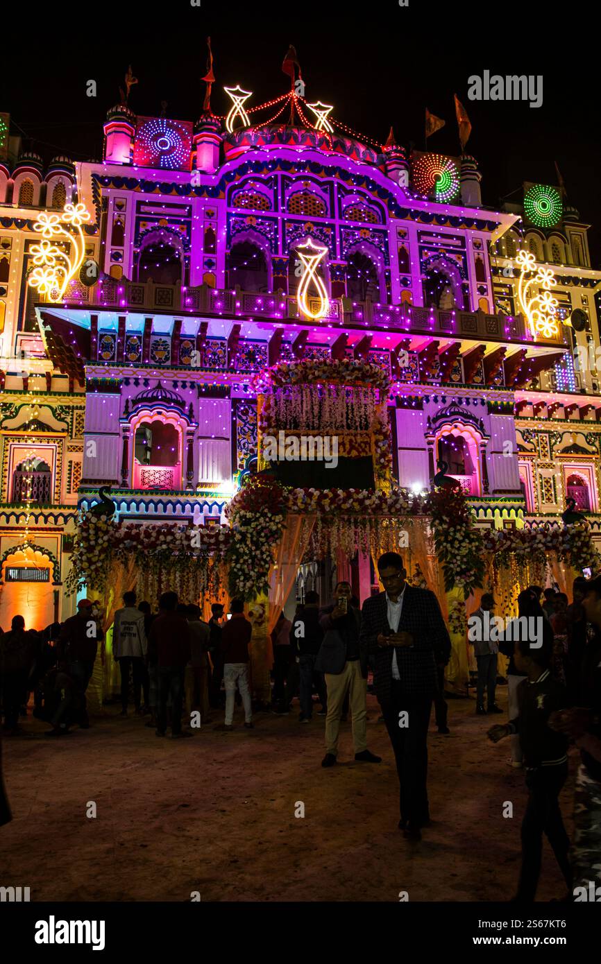 Janaki Mandir shimmering in vibrant lights for Bibaha Panchami ...