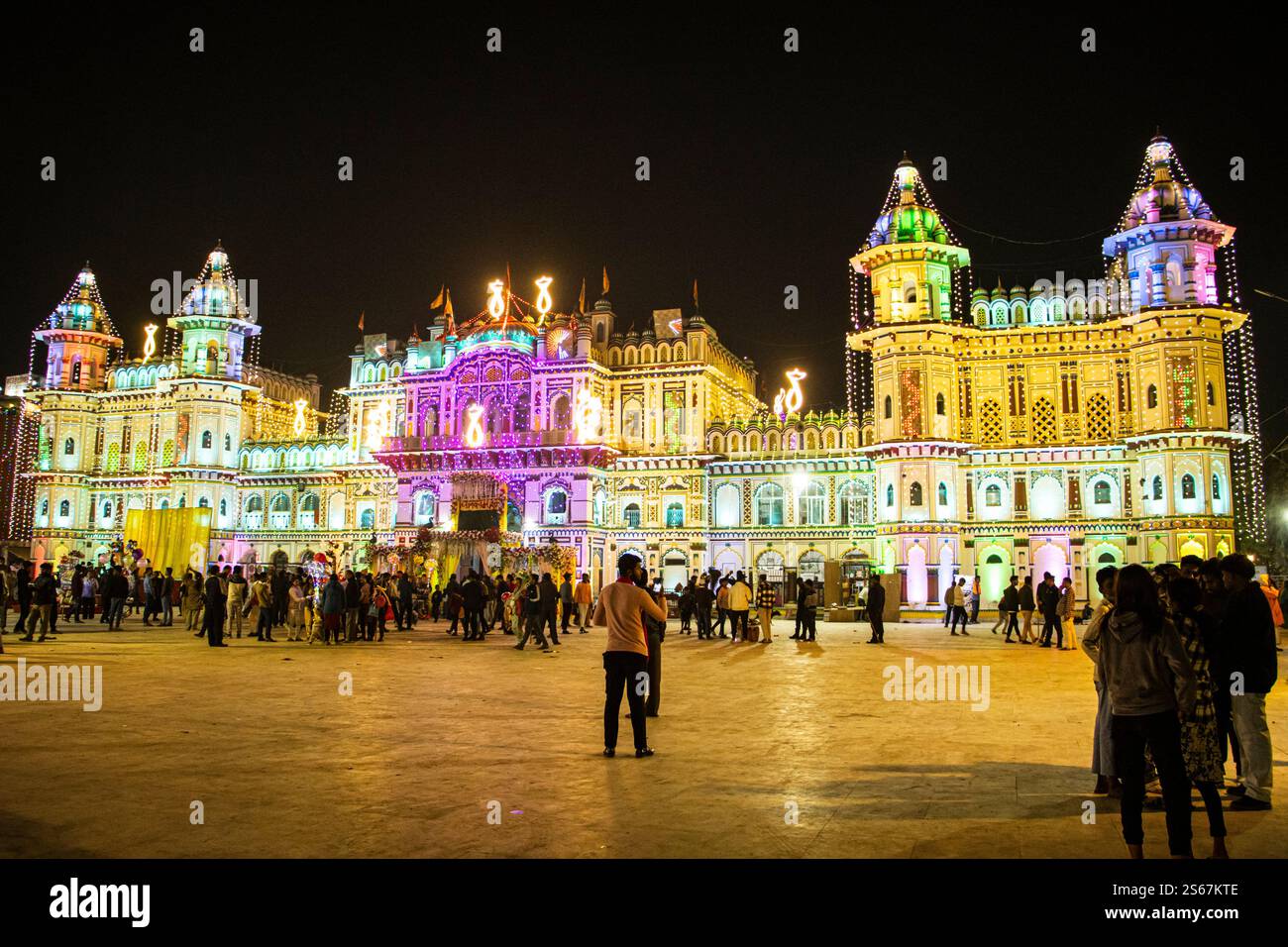 Janaki Mandir shimmering in vibrant lights for Bibaha Panchami ...