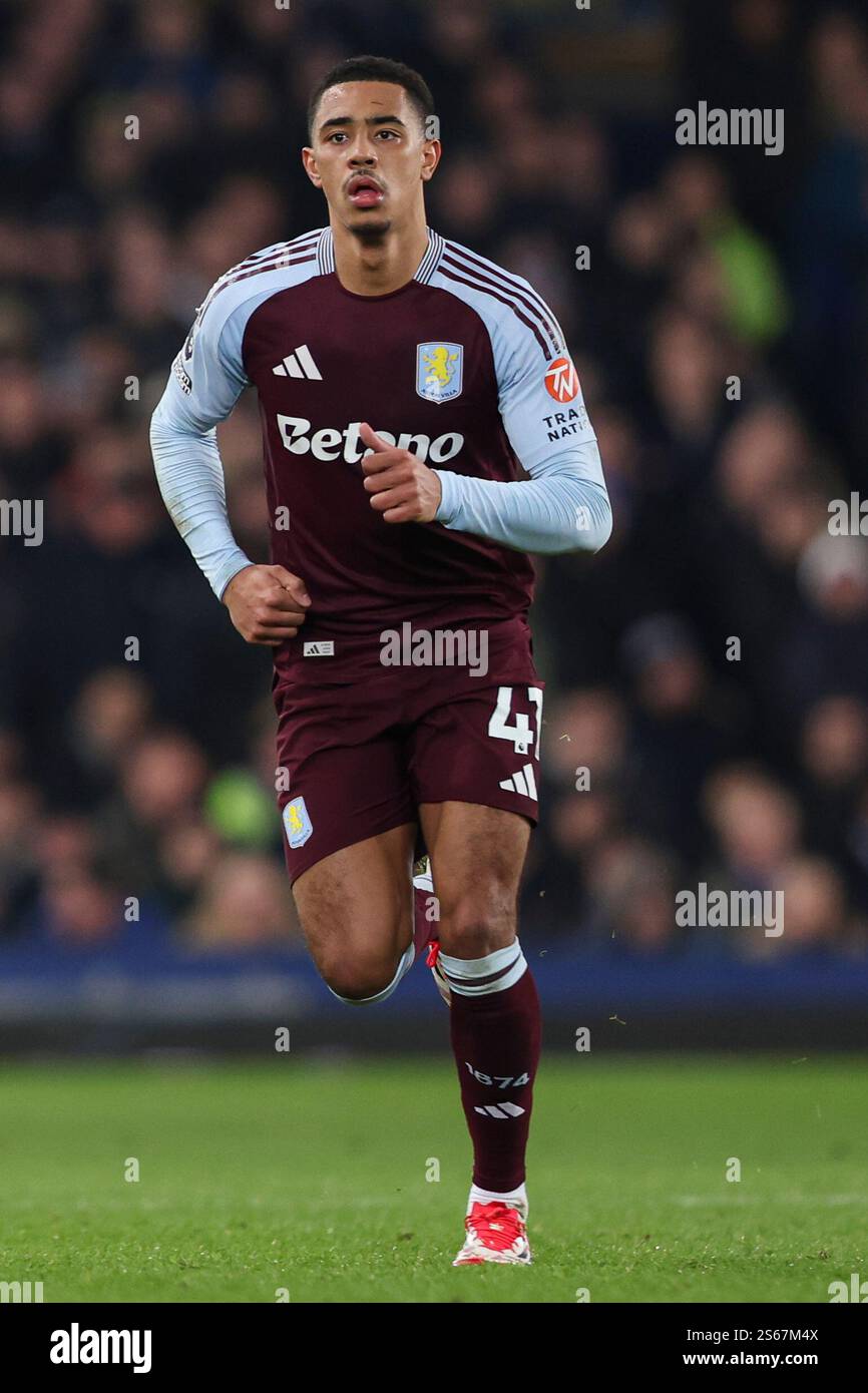 Liverpool, UK. 15th Jan, 2025. Jacob Ramsey of Aston Villa during the ...