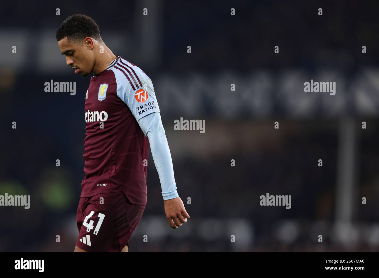 Liverpool, UK. 15th Jan, 2025. Jacob Ramsey of Aston Villa during the ...