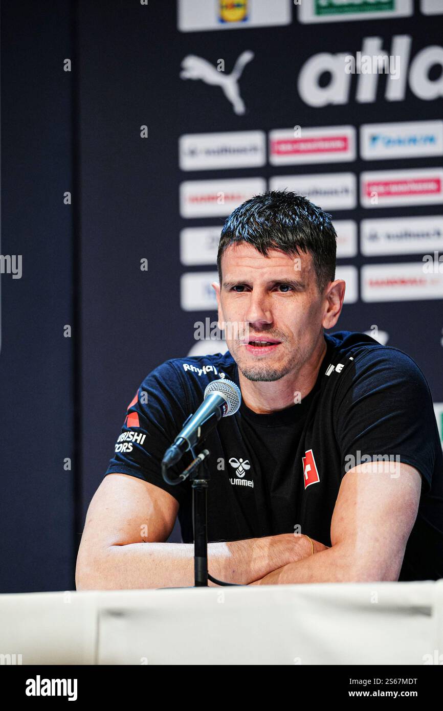 Andy Schmid (Schweiz, Trainer) DEN, Pressekonferenz Schweiz, Handball ...