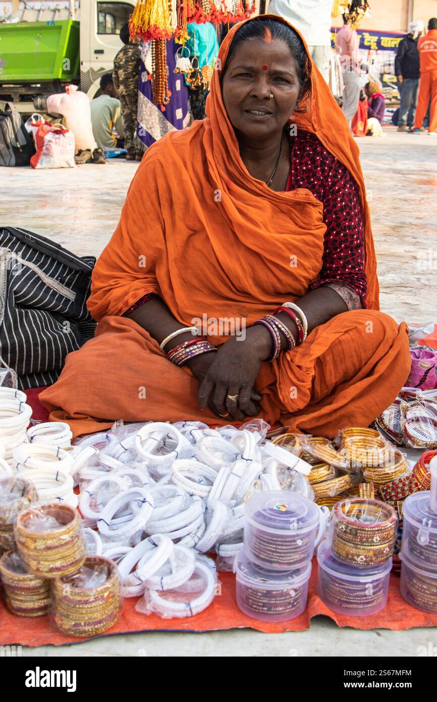 Local and Indian vendors sell flowers, bangles, food offerings in and ...