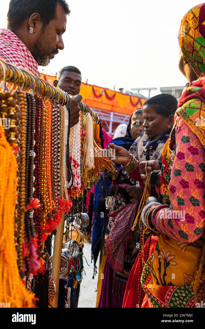 Vendors selling an array of items on the occasion of Bibaha Panchami at ...