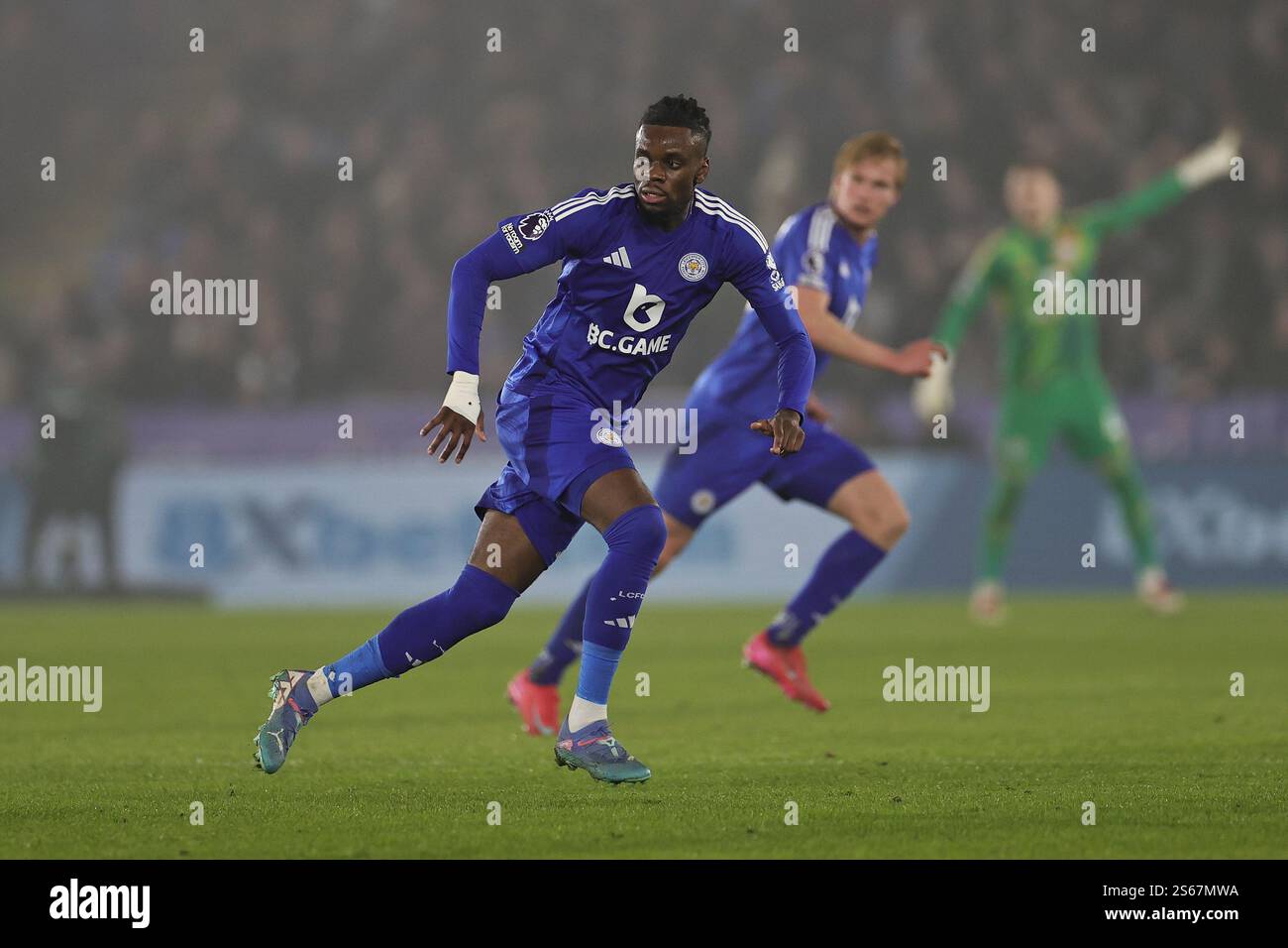Leicester, UK. 15th Jan, 2025. Stephy Mavididi of Leicester City during ...