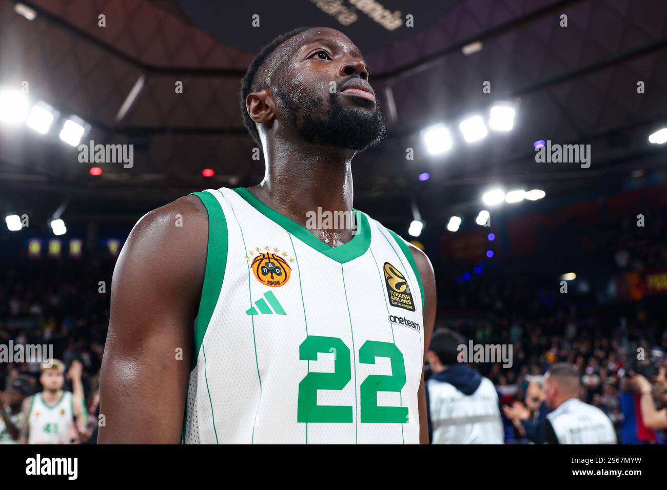 Barcelona, Spain. 15th Jan, 2025. Holdyn Jerian Grant of Panathinaikos ...
