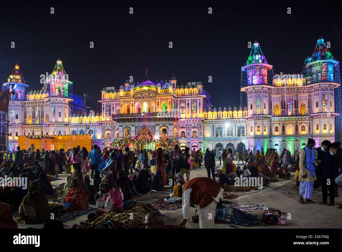 Janaki Mandir decked in colourful lights for Bibaha Panchami at ...