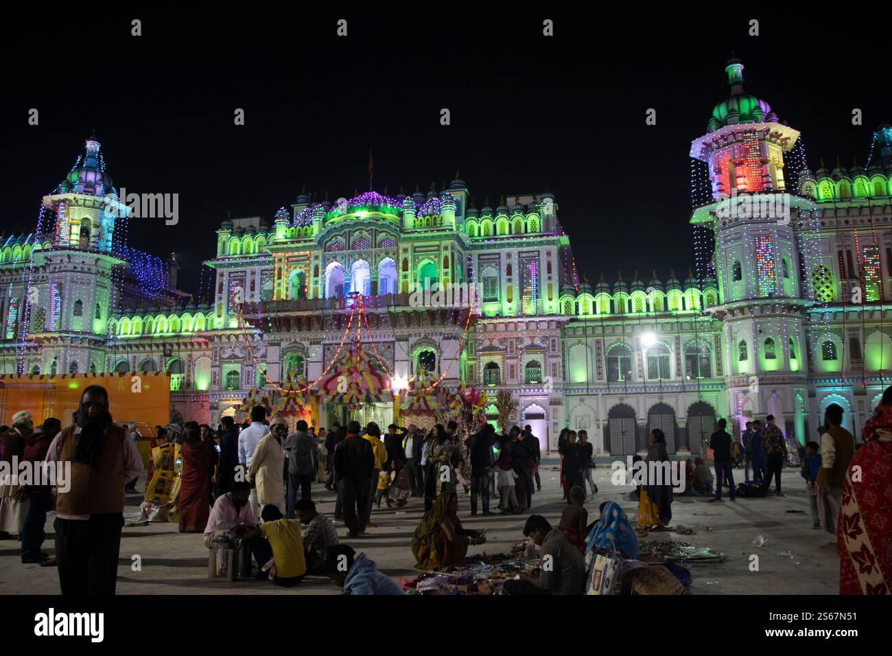 Janaki Mandir decked in colourful lights for Bibaha Panchami at ...