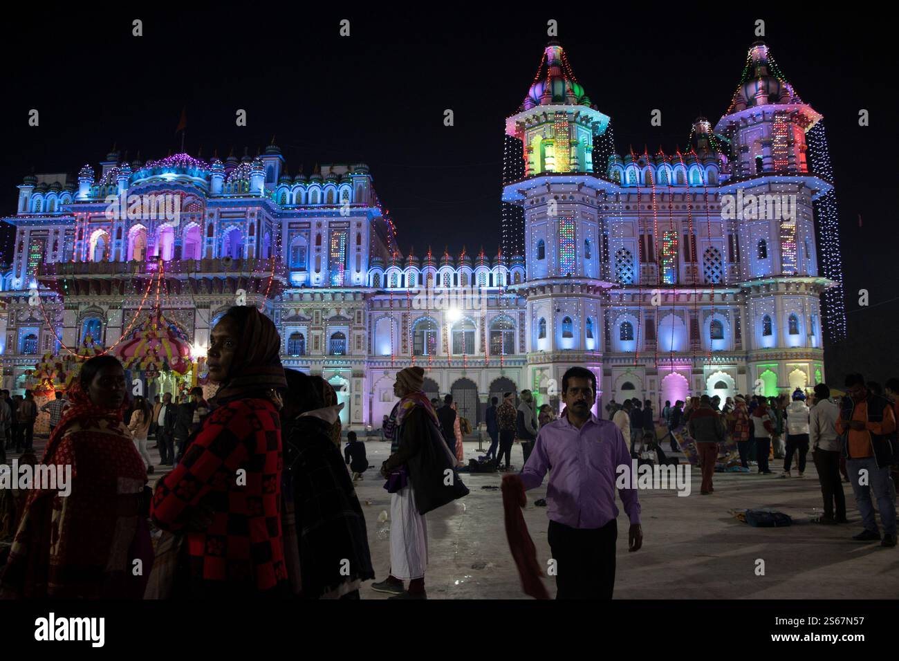 Janaki Mandir decked in colourful lights for Bibaha Panchami at ...