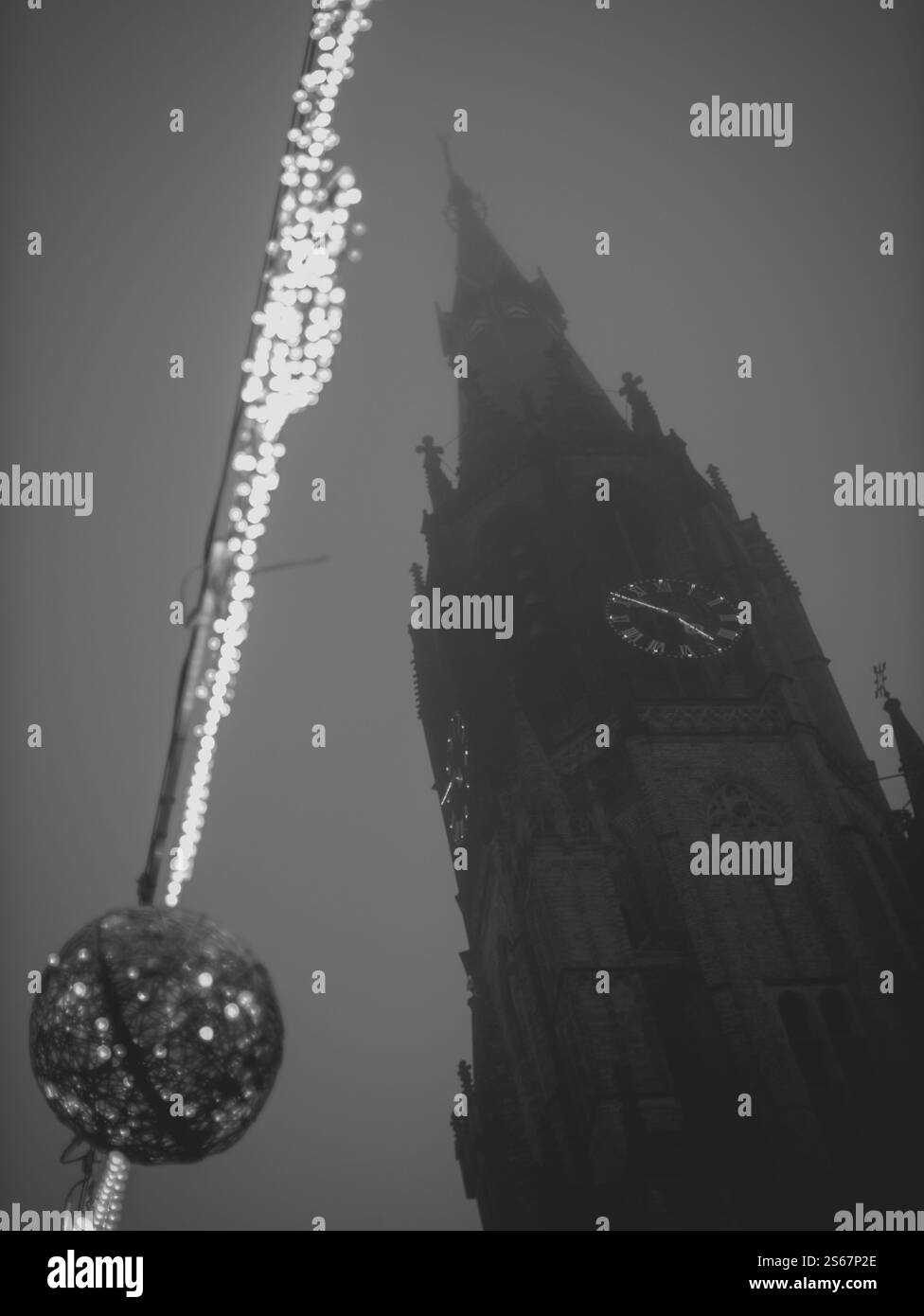 Christmas style scene Black and White Stock Photos & Images - Alamy