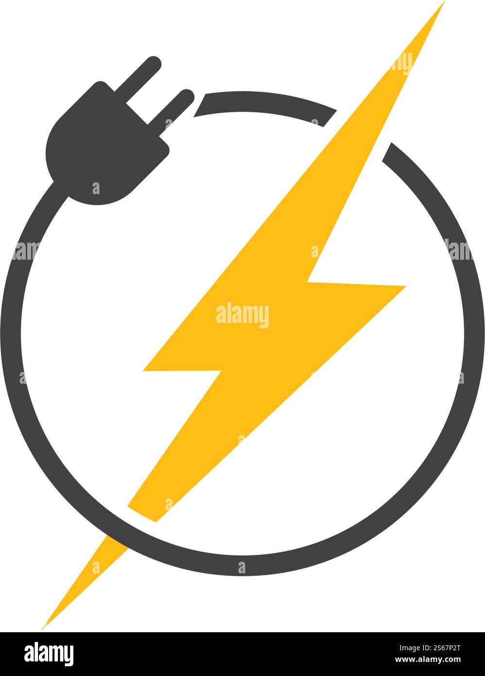 Electrical plugin icon vector flat design Stock Vector Image & Art - Alamy