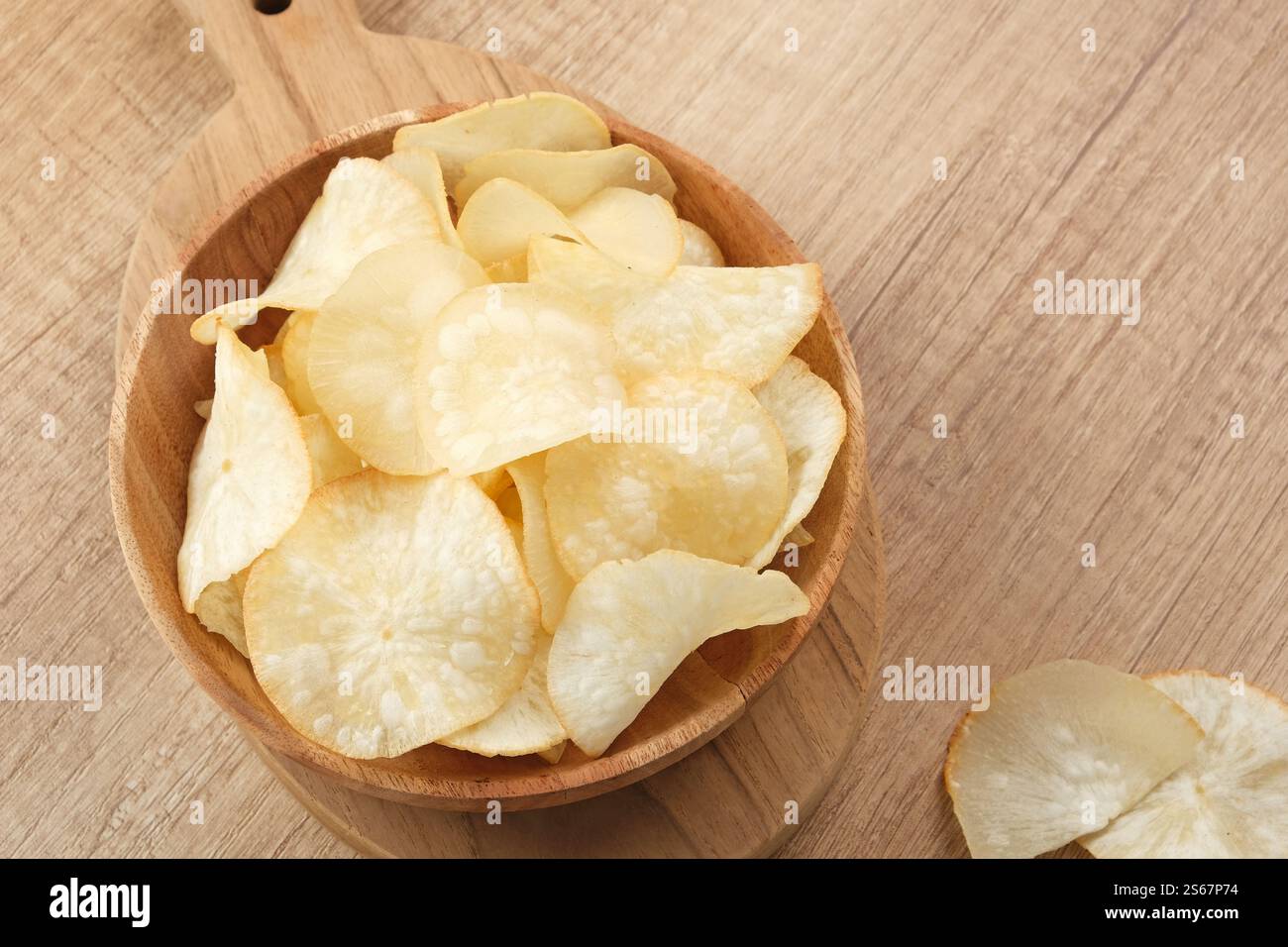 Keripik Singkong or Cassava Chips, Indonesian traditional snack Stock ...