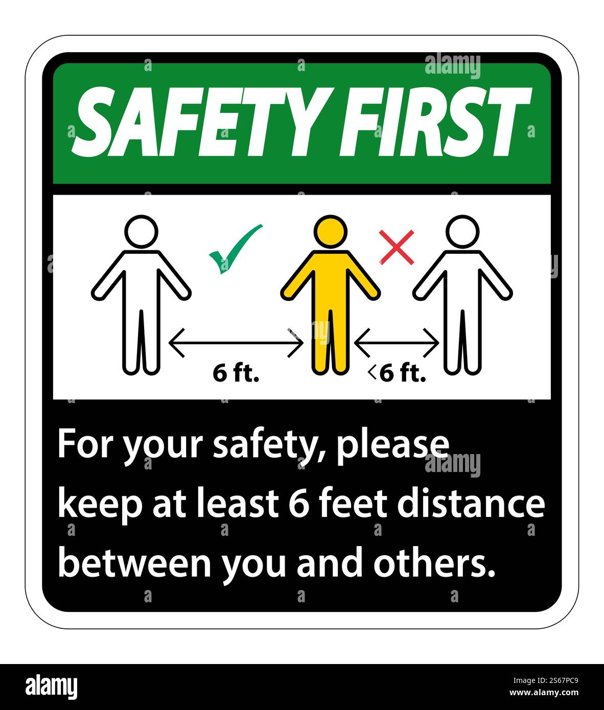 Safety First Keep 6 Feet Distance,For your safety,please keep at least ...