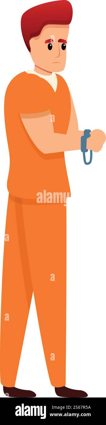 Prison handcuffs icon. Cartoon of prison handcuffs vector icon for web ...