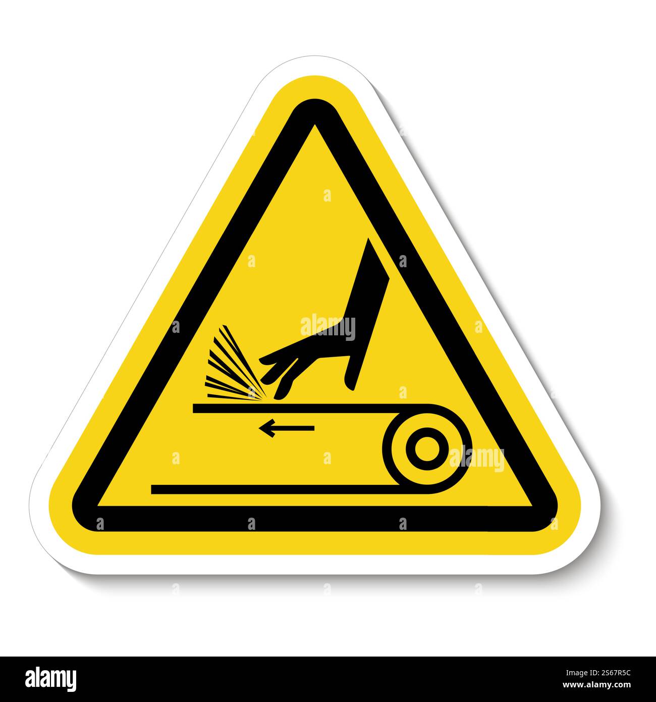 Hand Abrasion Belt Drive Symbol Sign Isolate on White Background,Vector ...