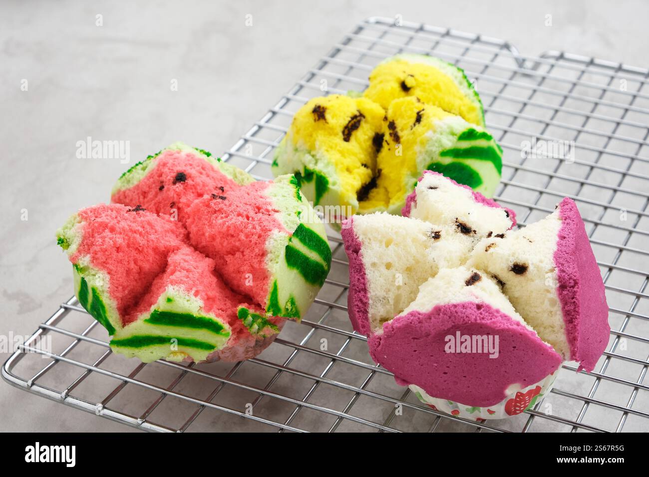 Bolu Kukus (Sponge Cake), made from flour, tapioca flour, egg and sugar ...