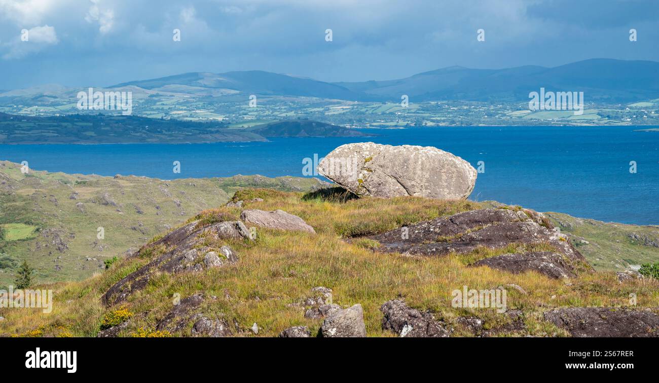 Erratic boulder of Devonian sandston deposited by a glacier during the ...