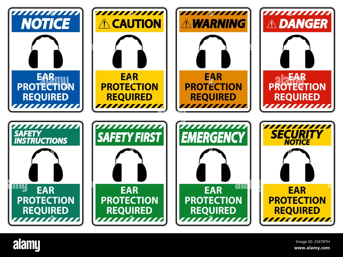 Ear Protection Required Symbol Sign Isolate on transparent Background ...