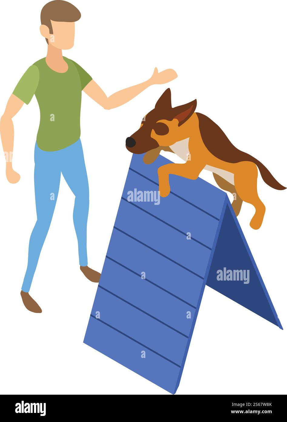 Dog obstacle training icon. Isometric of dog obstacle training vector ...