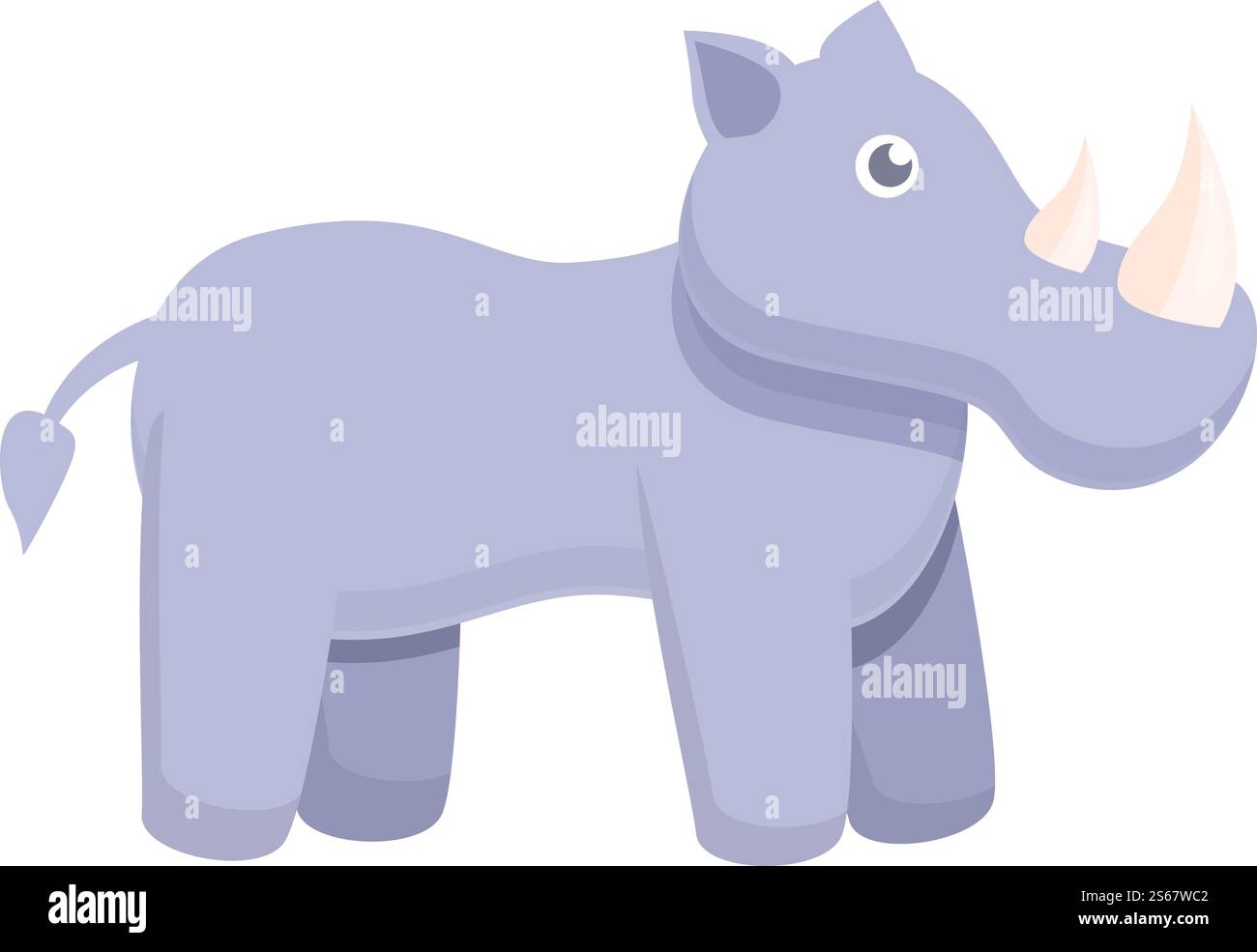 Rhino icon. Cartoon of rhino vector icon for web design isolated on ...