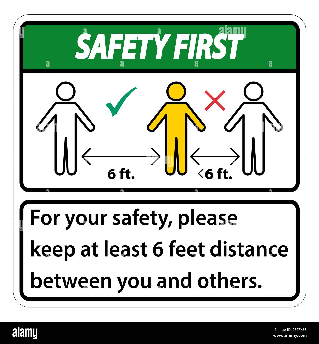 Safety First Keep 6 Feet Distance,For your safety,please keep at least ...