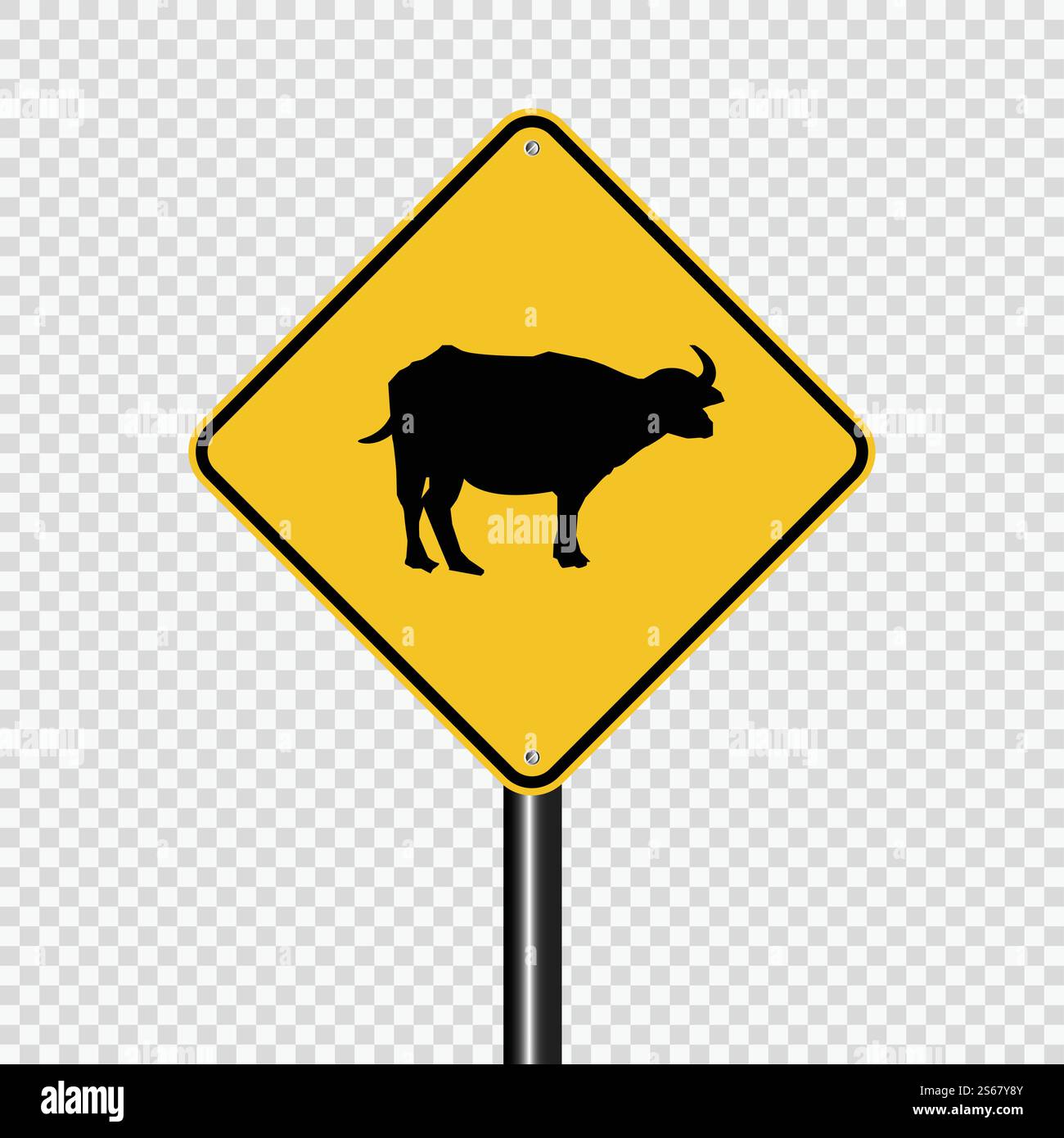 Animal crossing sign on transparent background,vector illustration ...