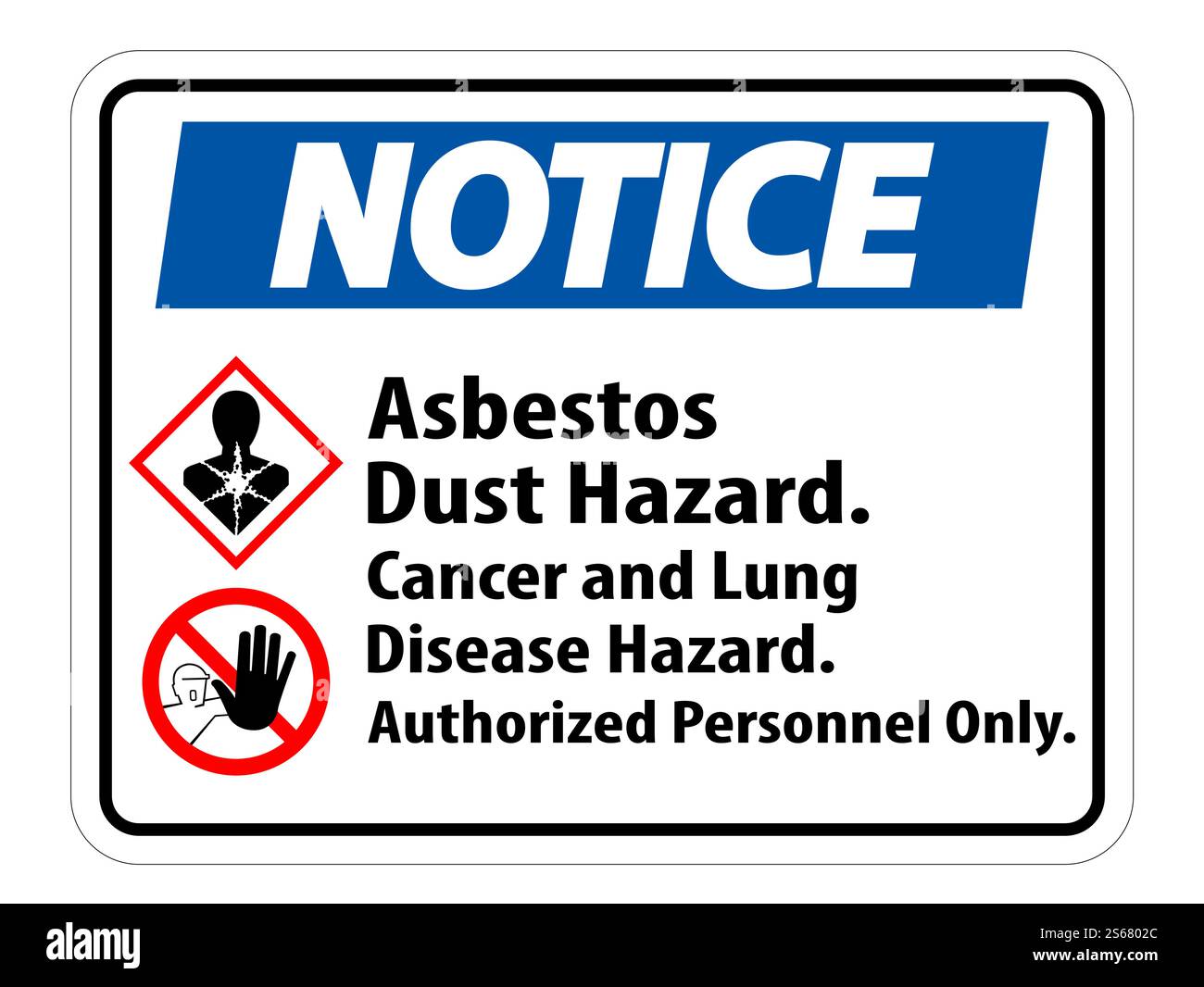 Notice Label Disease Hazard, Authorized Personnel Only Isolate on ...
