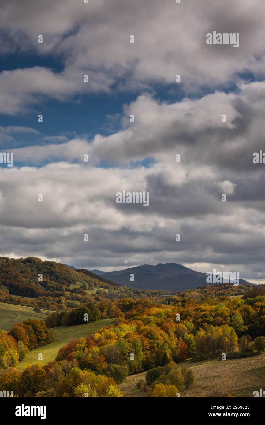 Fall Foliage in the Heart of Bieszczady mountains in Poland Stock Photo ...