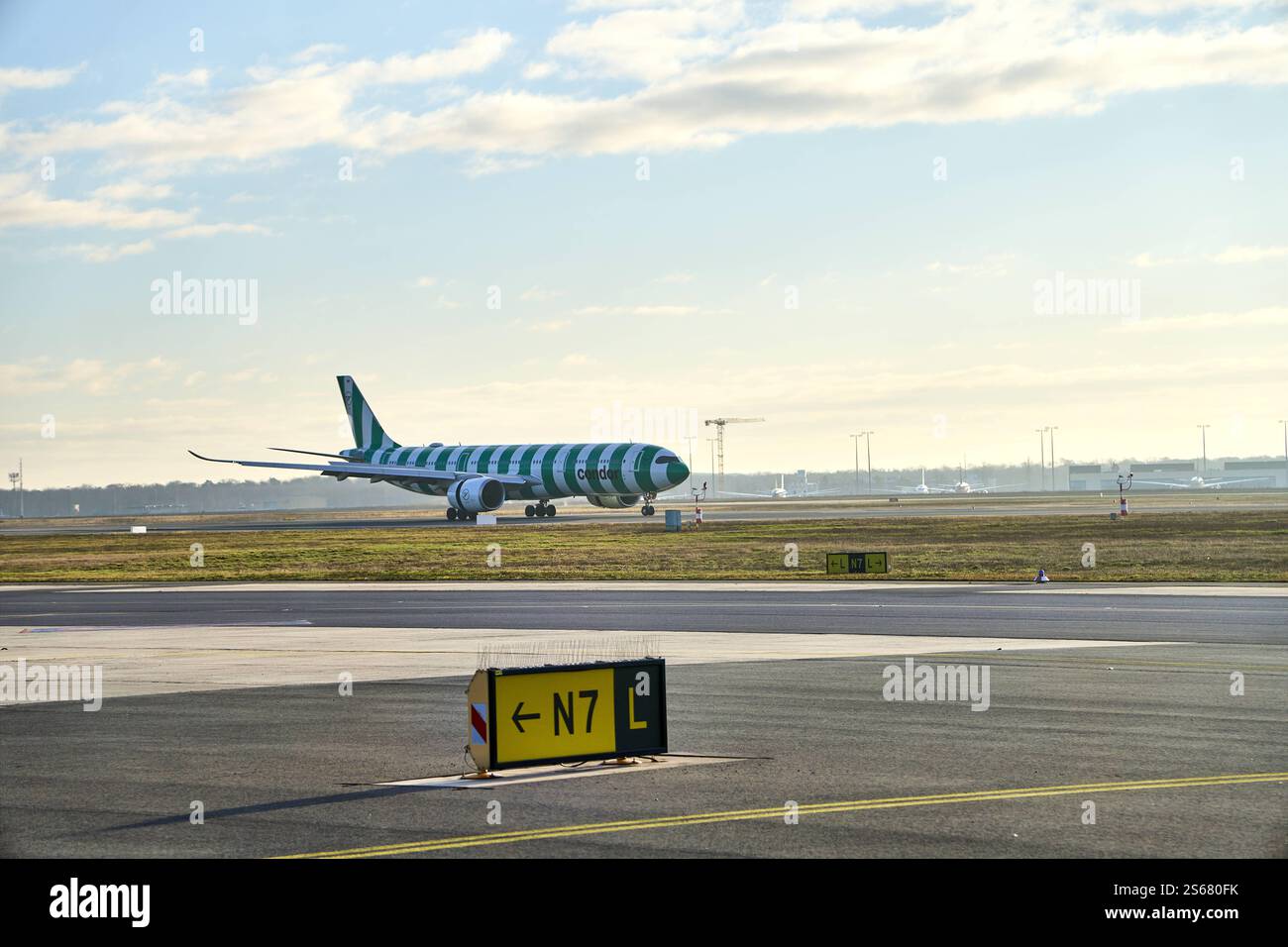 Frankfurt am Main, Hesse, Germany - January 12, 2025: A Condor Airbus ...