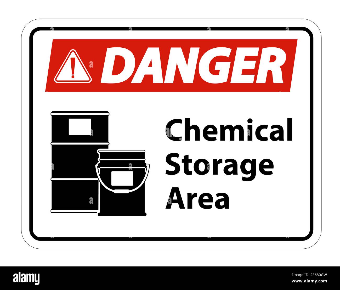 Danger Chemical Storage Symbol Sign Isolate on transparent Background ...