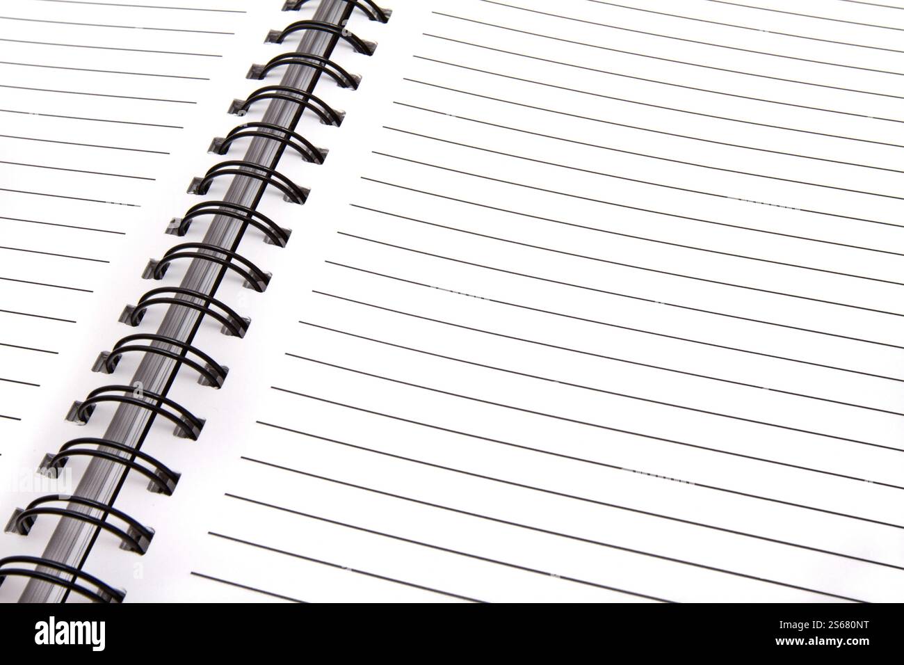 a classic notebook with spiral Stock Photo - Alamy