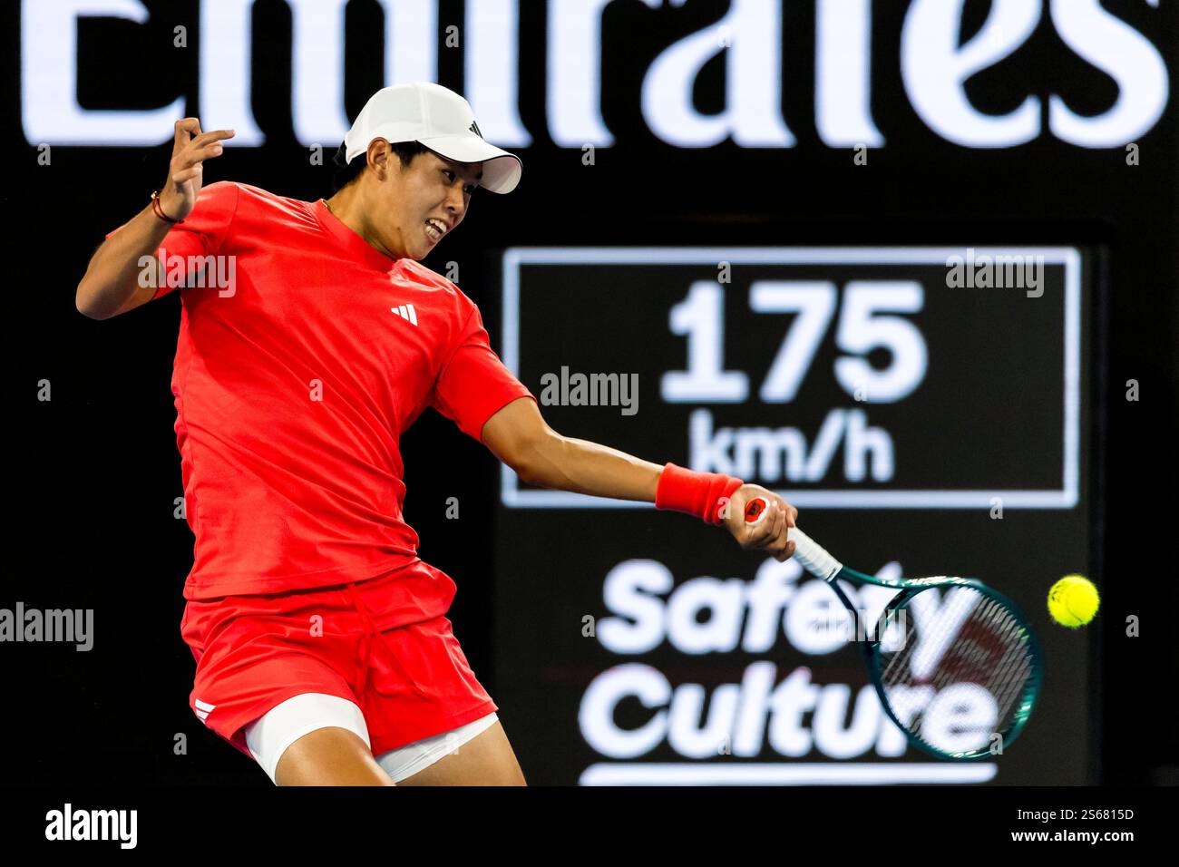 MELBOURNE, VIC - JANUARY 16: Learner Tien of the United States of ...