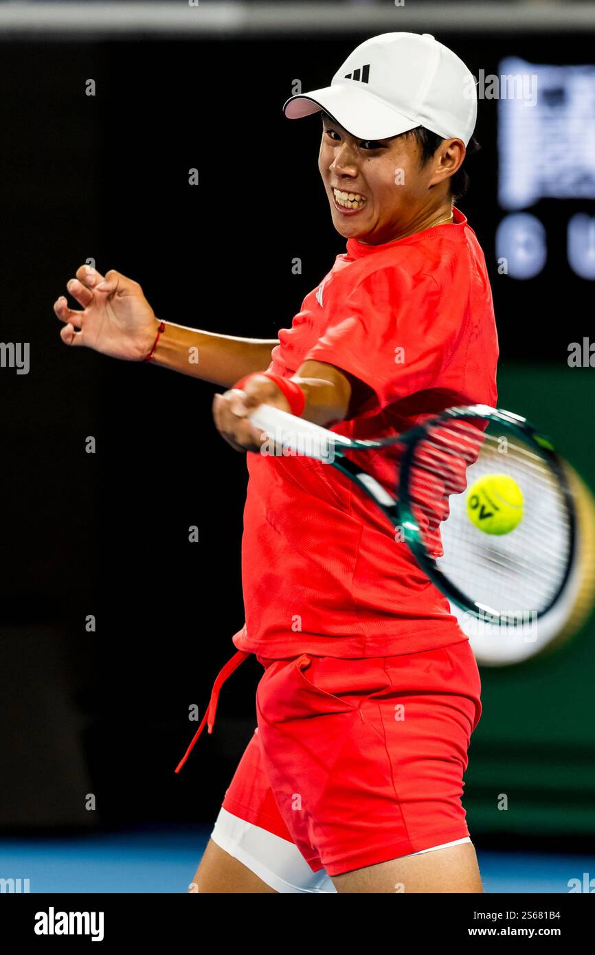 MELBOURNE, VIC - JANUARY 16: Learner Tien of the United States of ...
