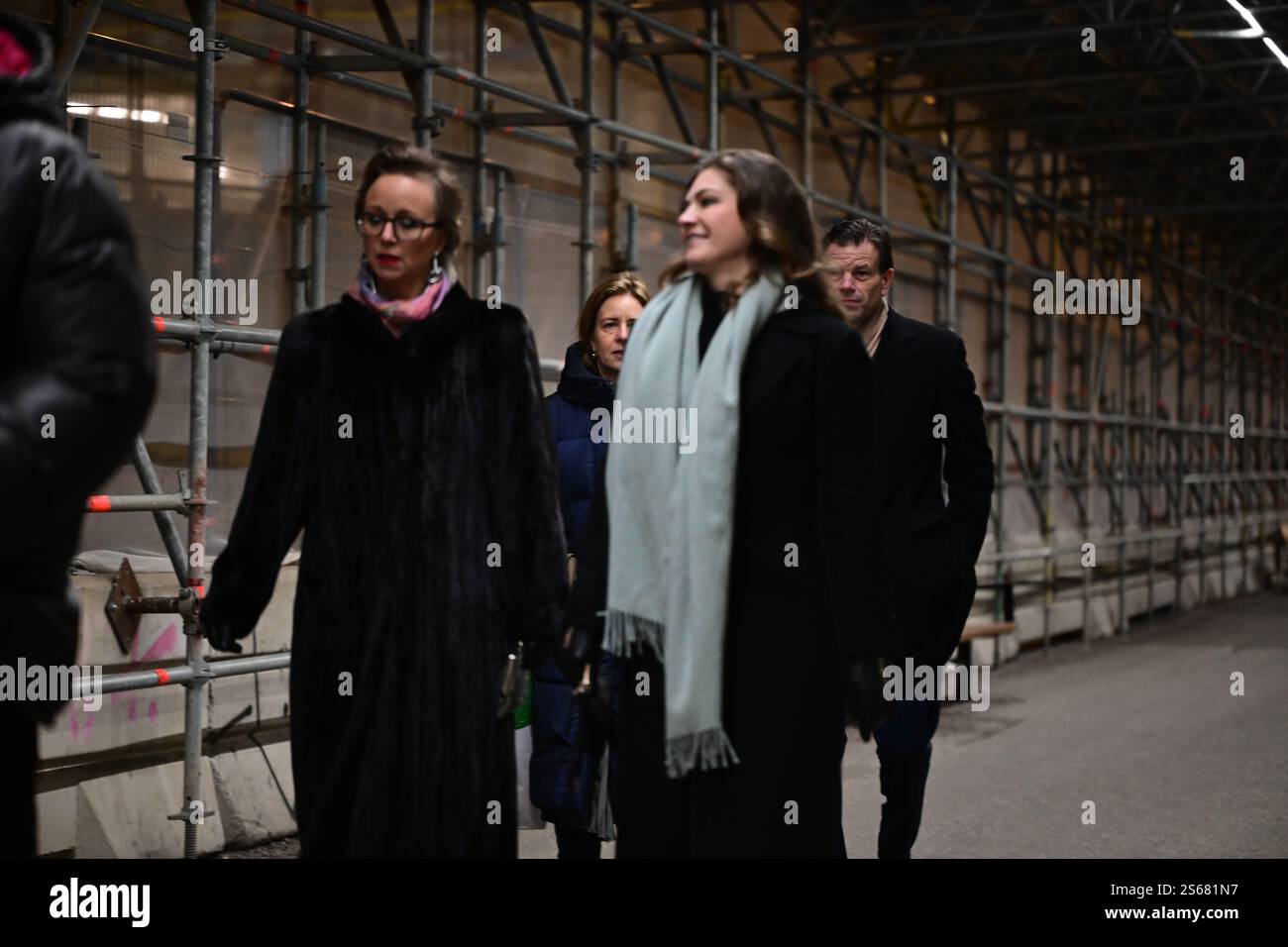 Stockholm, Uppland, Sweden. December 31 2024. People on the street ...