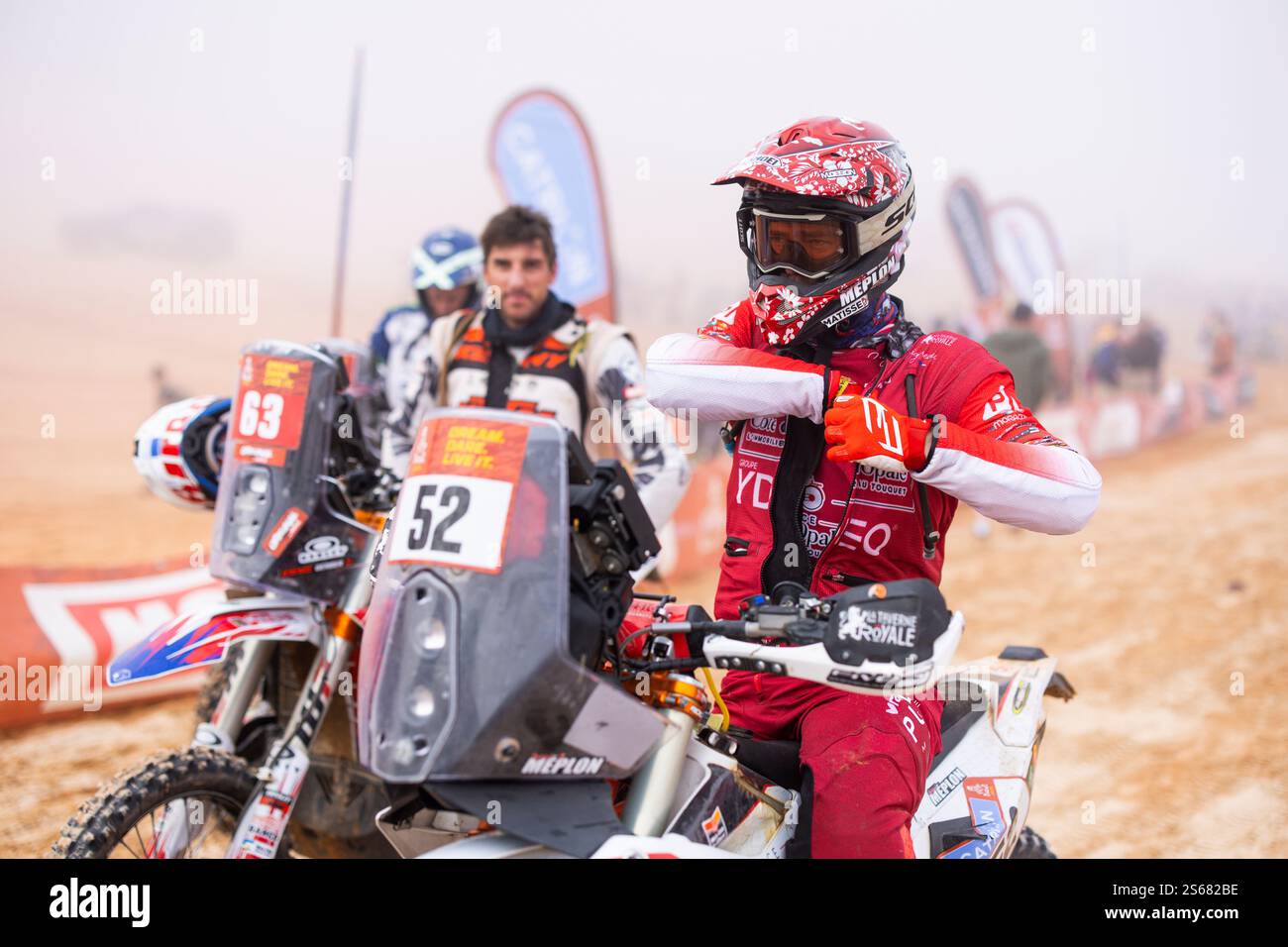 Subaytah, Arabie Saoudite. 16th Jan, 2025. MEPLON Marshall (fra), KTM, Solurent Racing, FIM W2RC ...