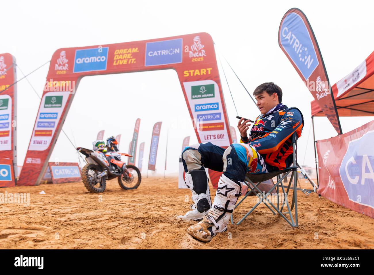 Subaytah, Arabie Saoudite. 16th Jan, 2025. CANET Edgar (spa), KTM, Bas World KTM Racing Team ...