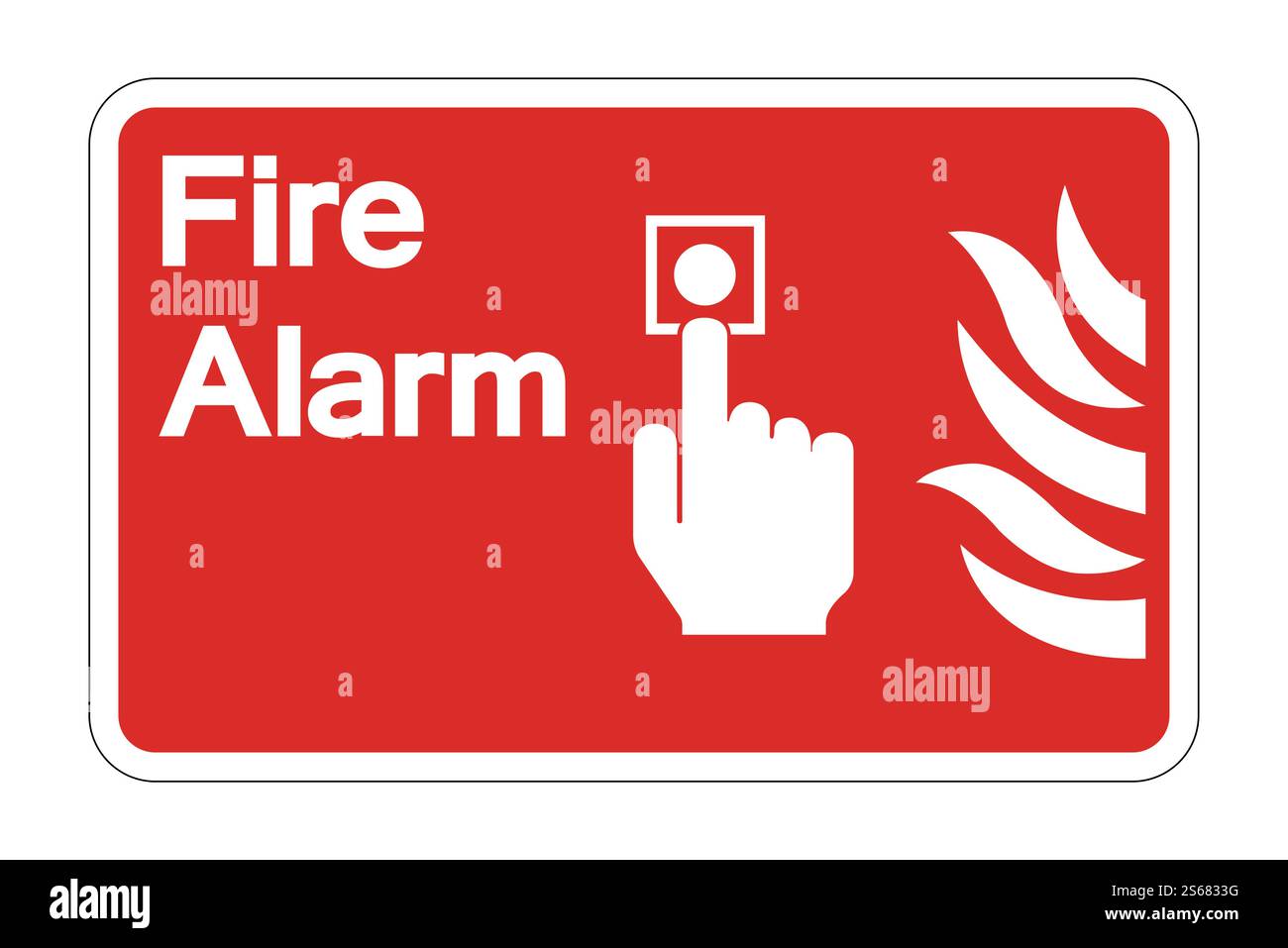 Fire alarm control Symbol Sign on white background,Vector illustration ...