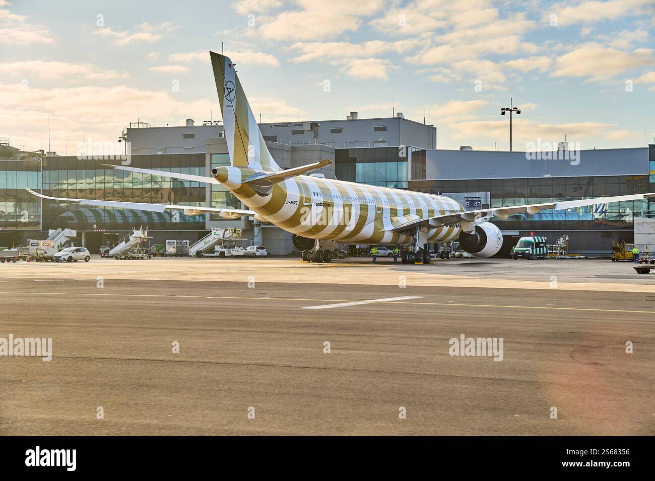 Frankfurt am Main, Hesse, Germany - January 12, 2025: A Condor Airbus ...
