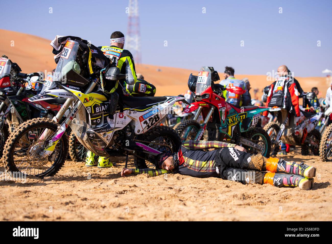 Subaytah, Arabie Saoudite. 16th Jan, 2025. BIANUCCI Max (fra), Husqvarna, Nomade Racing, FIM ...