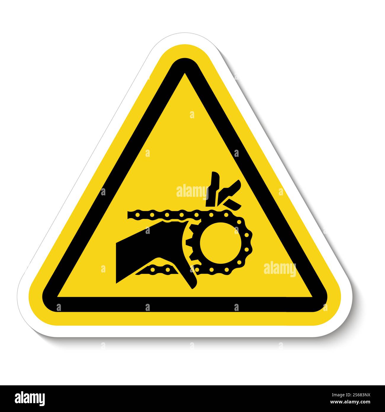 Hand Entanglement Chain Drive Symbol Sign Isolate on White Background ...